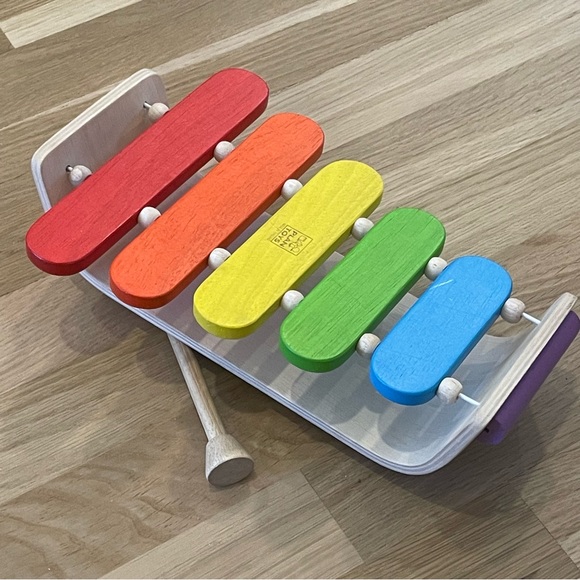 plan toys | Toys | Xylophone Wooden Oval Multi Color Plastic Mallet Plan Toys Made In Thailand ...
